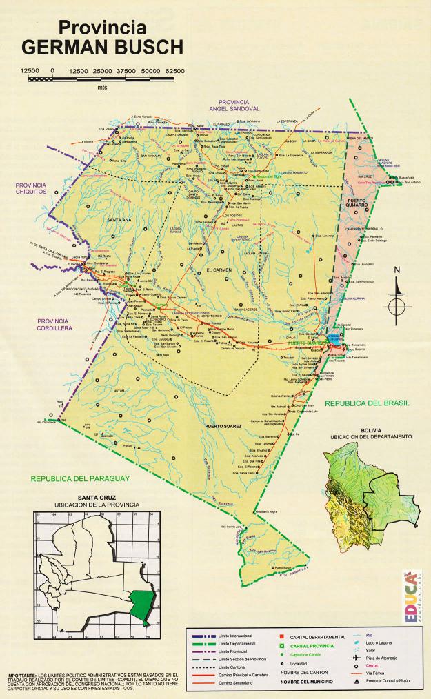 Provincia de Germán Busch - EcuRed