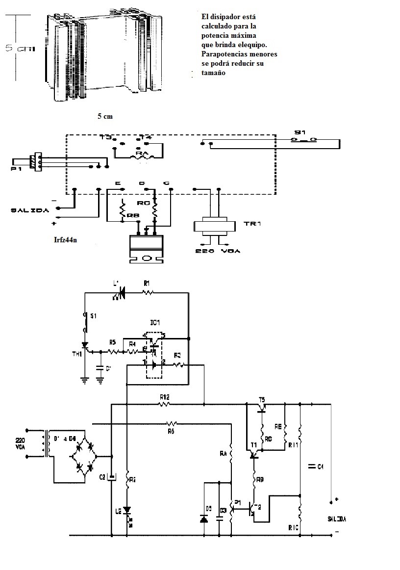 Fuente regulada regulable (0-30Vcc ,1.5A) - EcuRed
