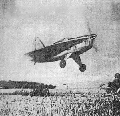 Moscaliov SAM-9, a small triangular wing plane, flown in 1937 : r ...