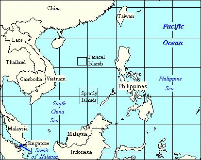 Mapa Del Mar Del Sur De China