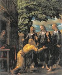 Abraham y los tres ángeles (cuadro de Navarrete) - EcuRed