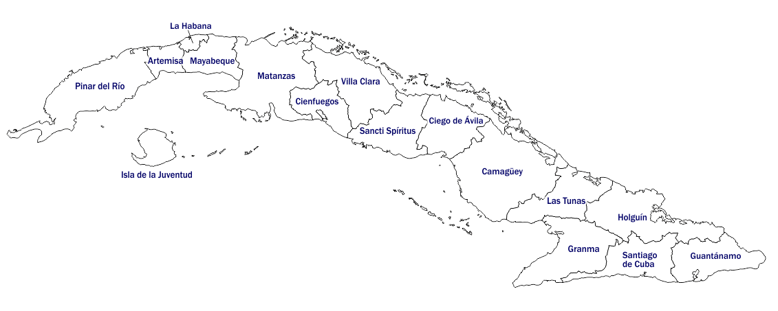 Archivo:Division Politico Administrativa Cuba 2010 - con provincias ...