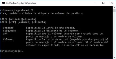 Comando label - EcuRed
