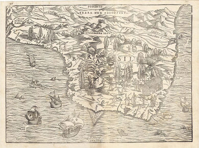 Mapa de Brasil de 1565 por Giacomo Gastaldi - EcuRed